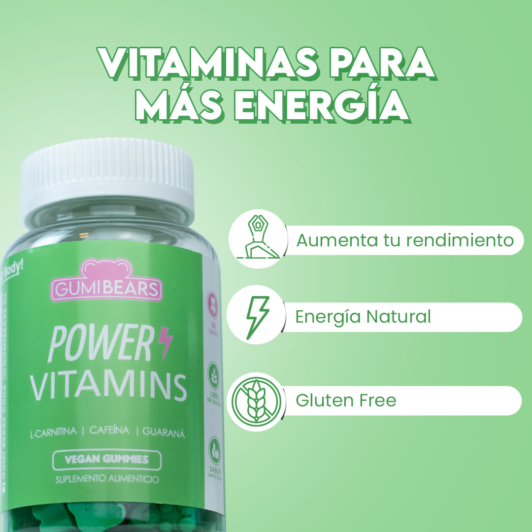 Vitaminas Power energizante 6Meses - GumiBears - GumiBears